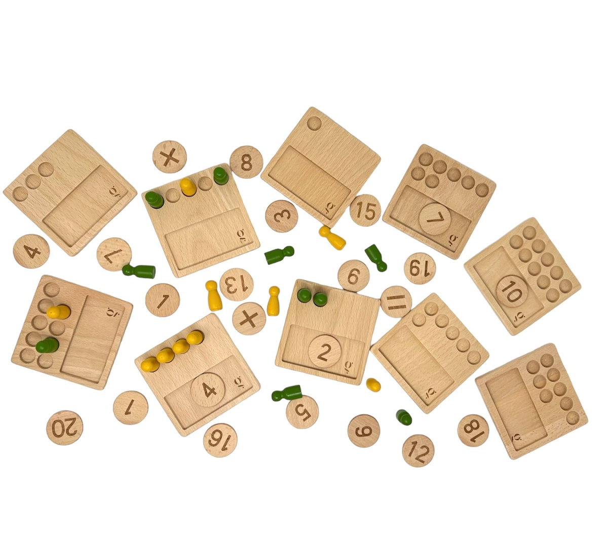 Wooden Math Counting Game | Ten Frame Math Game | Math Puzzle – REBEL CA